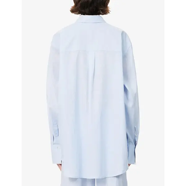 TOTEME Oversized Long-sleeve Cotton And Linen Shirt