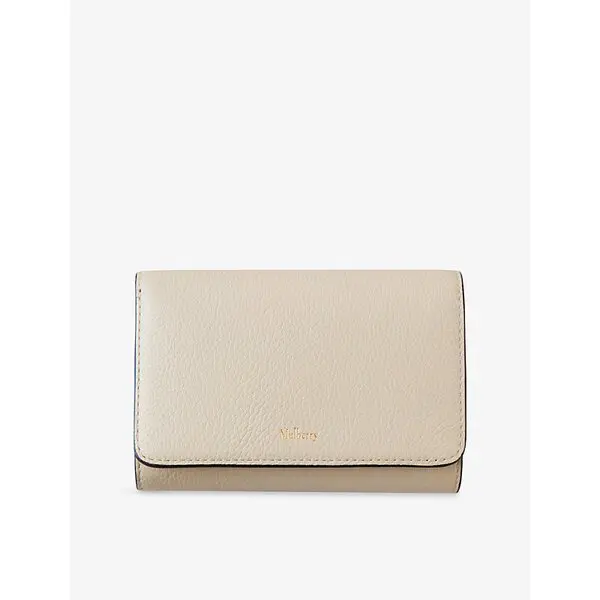 Mulberry Continental Medium Leather Wallet - Chalk
