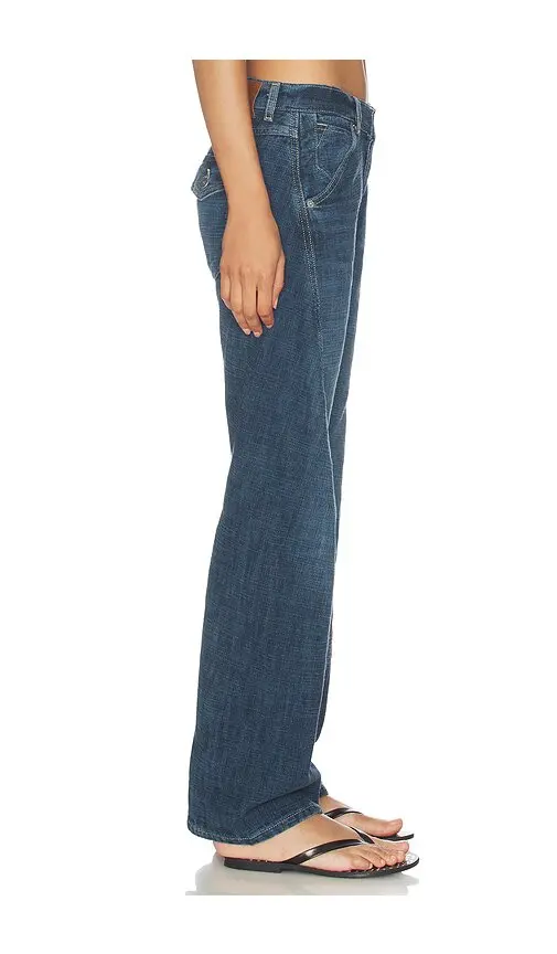 Free People X Revolve Highland Bowed Jean - Blue