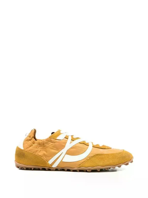 PALOMITAS BY PALOMA BARCELÒ Halia Suede-panelled Sneakers - Yellow