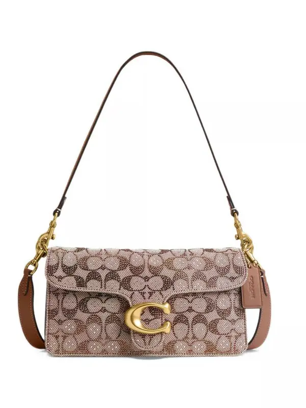 COACH Tabby 26 Shoulder Bag In Signature Jacquard - Neutrals
