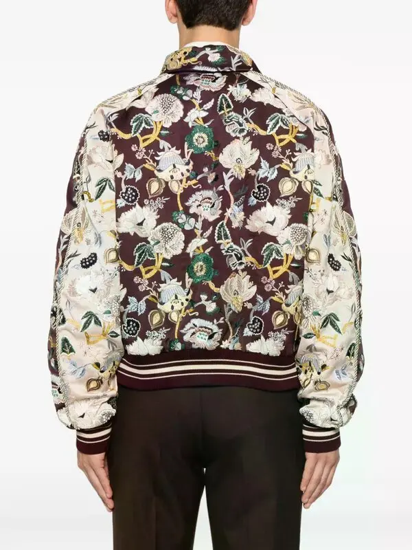 Amiri Floral Embroidered Bomber Jacket