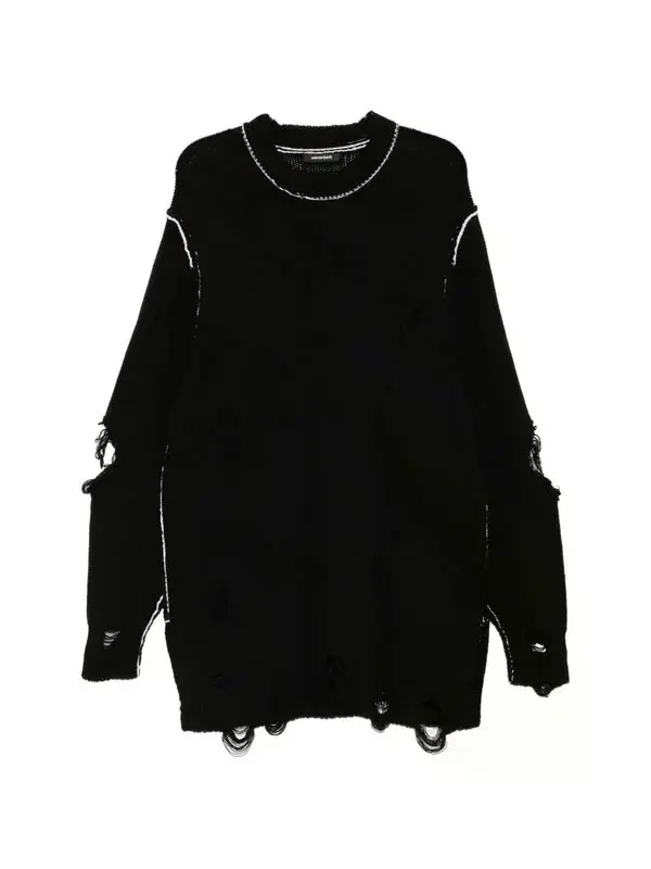 NUDE:MASAHIKO MARUYAMA Distressed Crew Neck Jumper
