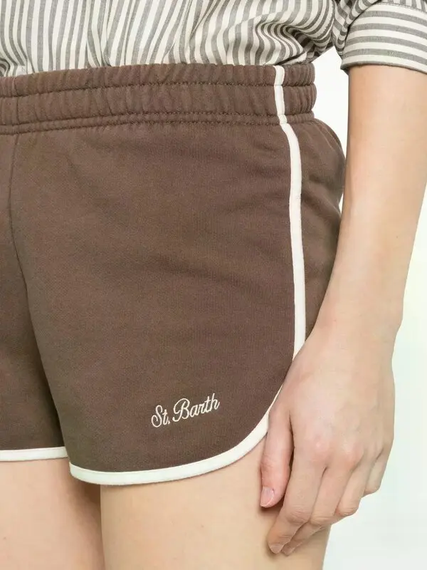 MC2 SAINT BARTH Embroidered Logo Shorts