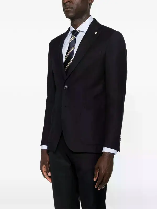 MANUEL RITZ Notched-lapels Single-breasted Blazer