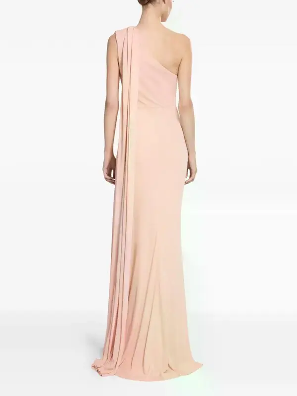 Elie Saab One-shoulder Draped Maxi Dress