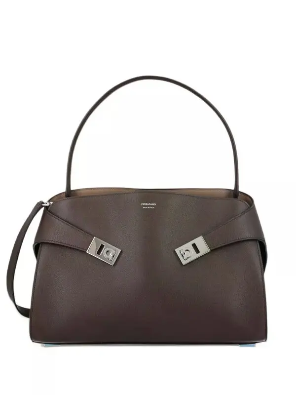 FERRAGAMO Soft Hug Shoulder Bag - Umber