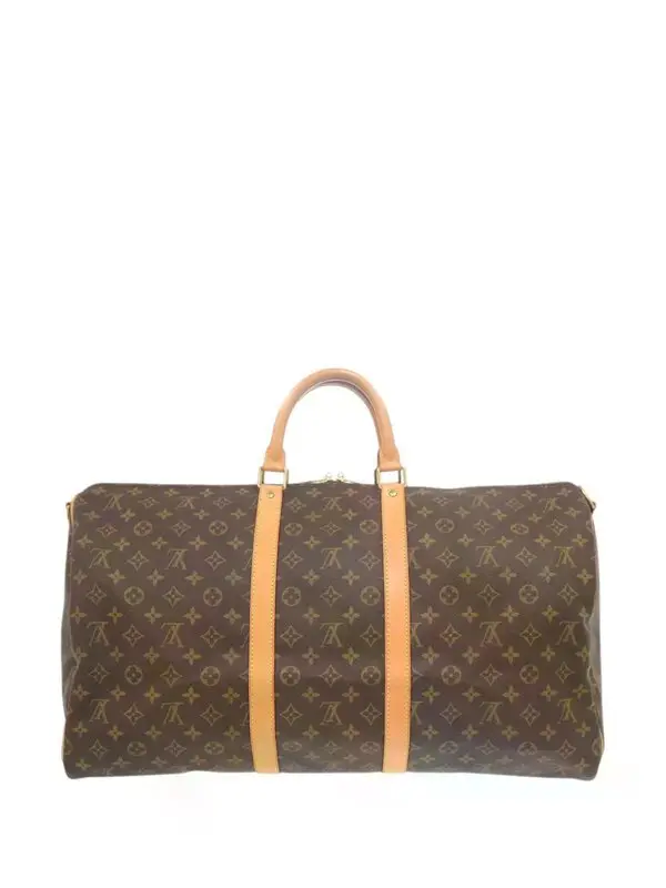 LOUIS VUITTON 1999 Monogram Keepall Bandouliere 55 Travel Bag
