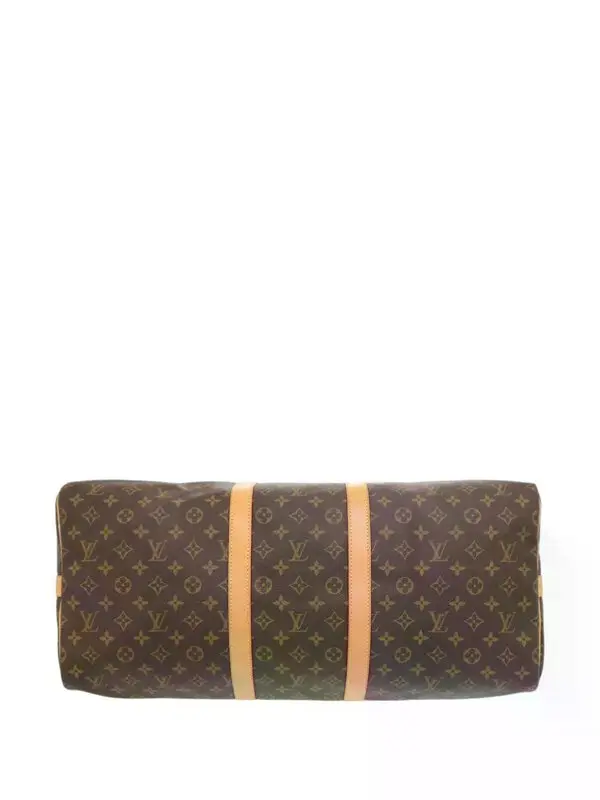 LOUIS VUITTON 1999 Monogram Keepall Bandouliere 55 Travel Bag