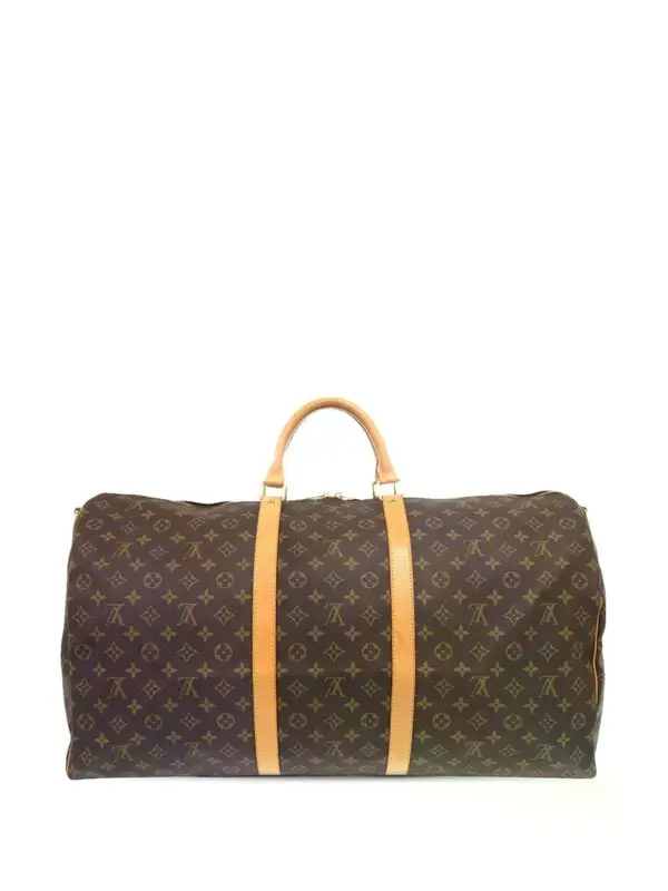 LOUIS VUITTON Monogram Keepall Bandouliere 60 Travel Bag