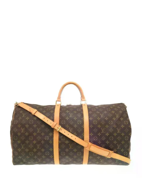LOUIS VUITTON Monogram Keepall Bandouliere 60 Travel Bag