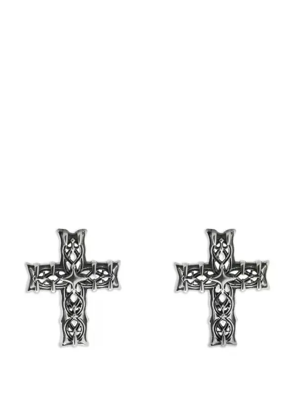 Emanuele Bicocchi Notre-dame Cross Cufflinks - Silver