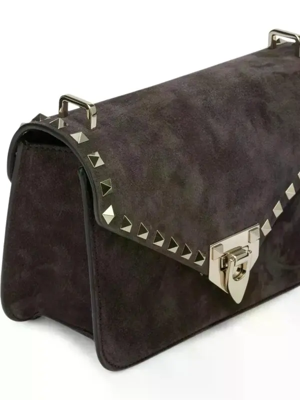 Valentino Garavani Rockstud Small Shoulder Bag In Suede