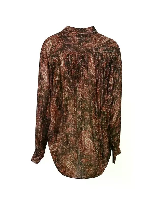Andamane Rania Paisley-print Shirt - Brown