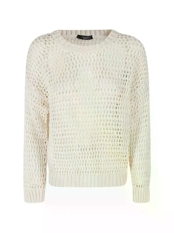 Max Mara Open-knit Sweater - Neutrals
