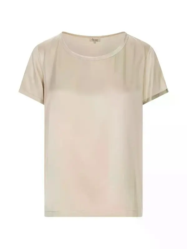 HER SHIRT Satin-finish T-shirt