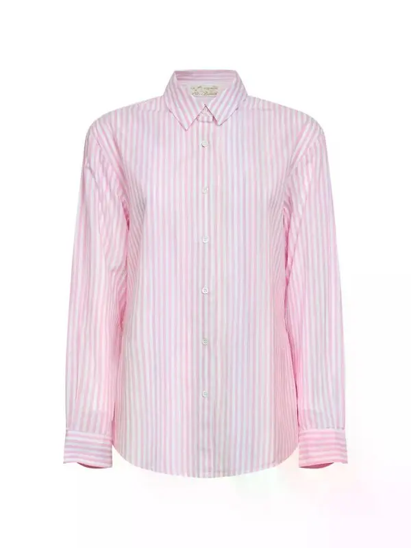 MC2 SAINT BARTH Striped Cotton Button-down Shirt