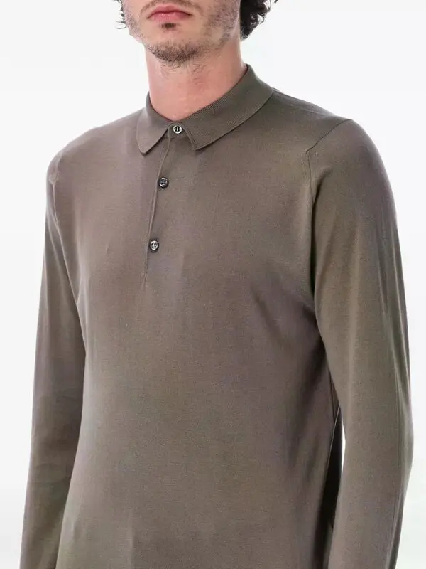 John Smedley Bradwell Long-sleeve Polo Shirt