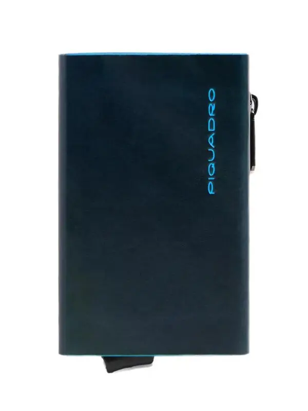 PIQUADRO Pop-up Wallet With Money Pocket - Blue