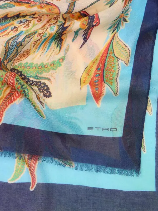 Etro Paisley-foliage Scarf