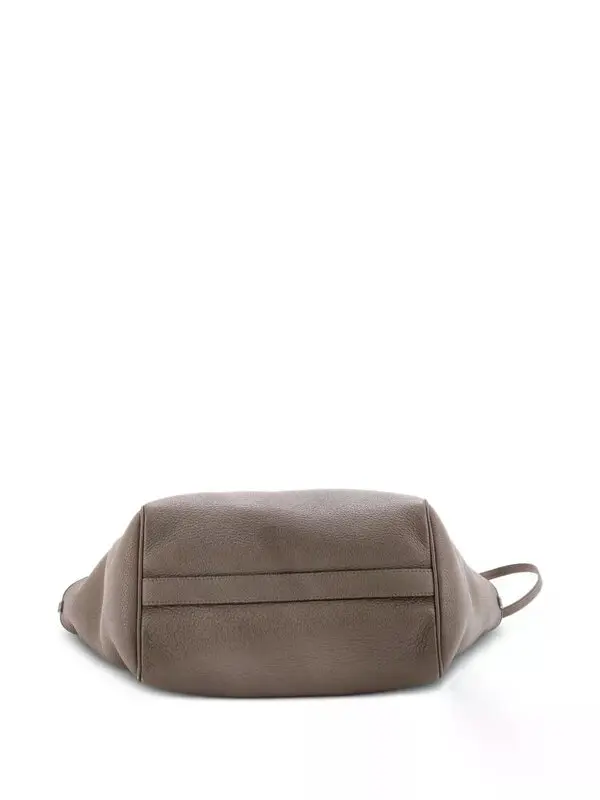 Celine Folded Cabas Leather Small Tote Bag - Neutrals