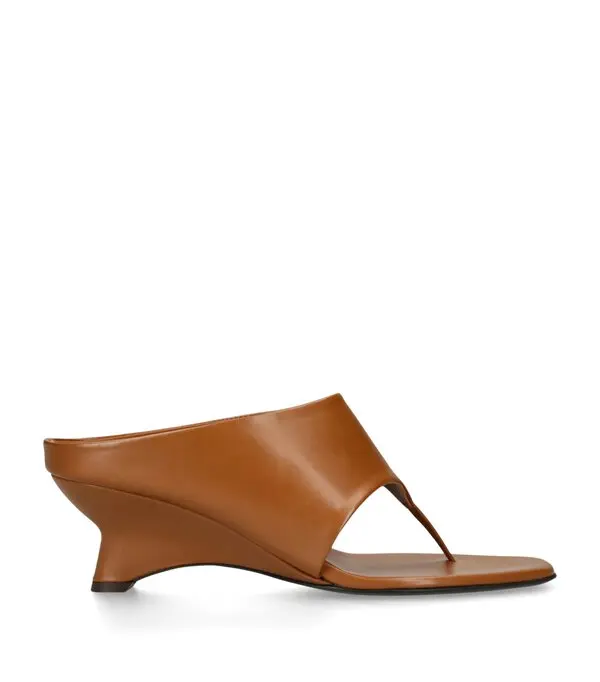 Khaite Marlow Heeled Mules - Brown