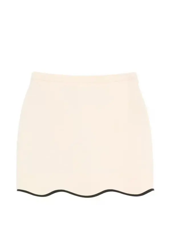 Valentino Garavani Crepe Couture Mini Skirt - Neutrals