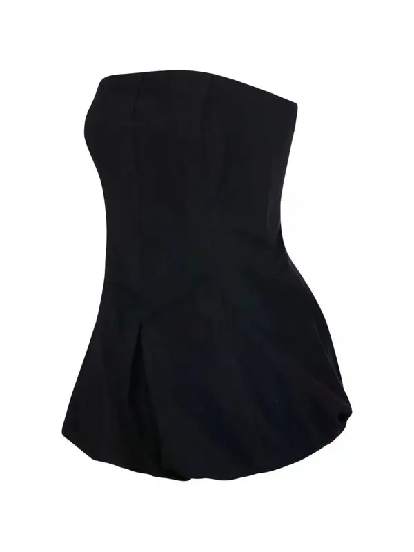 LAMRONS Strapless Bubble-hem Top