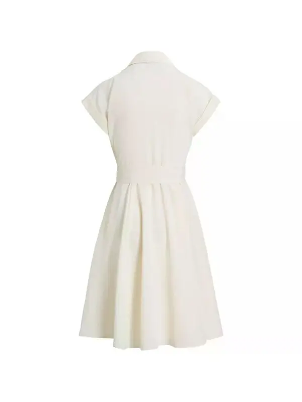 Ralph Lauren Pin-tucked Belted Dress