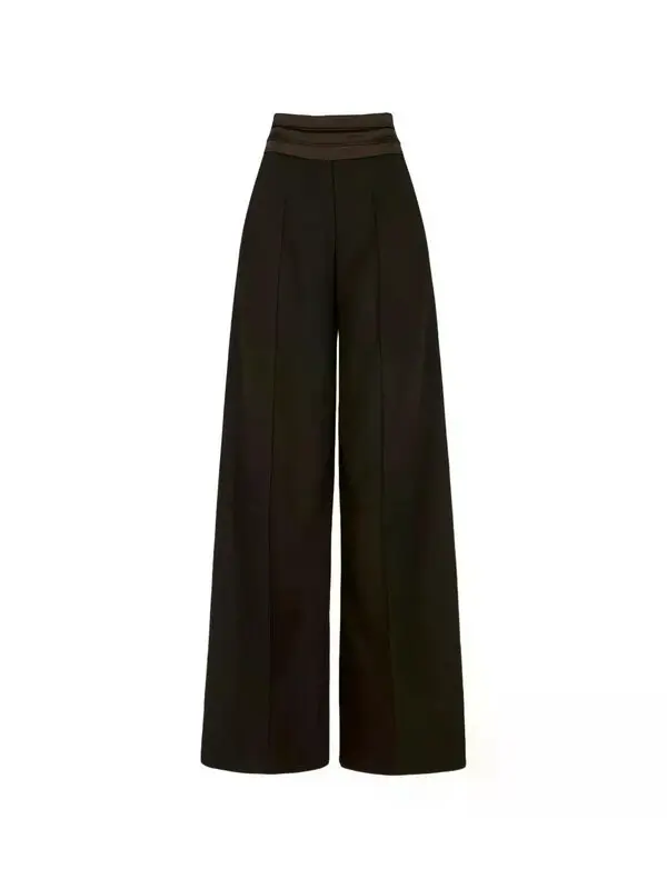 D.exterior Pleated Waistband Wide-leg Trousers