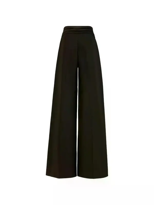 D.exterior Pleated Waistband Wide-leg Trousers