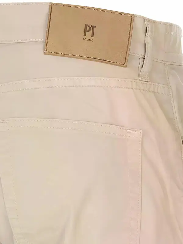 PT TORINO Logo Patch Chino Pants - Neutrals