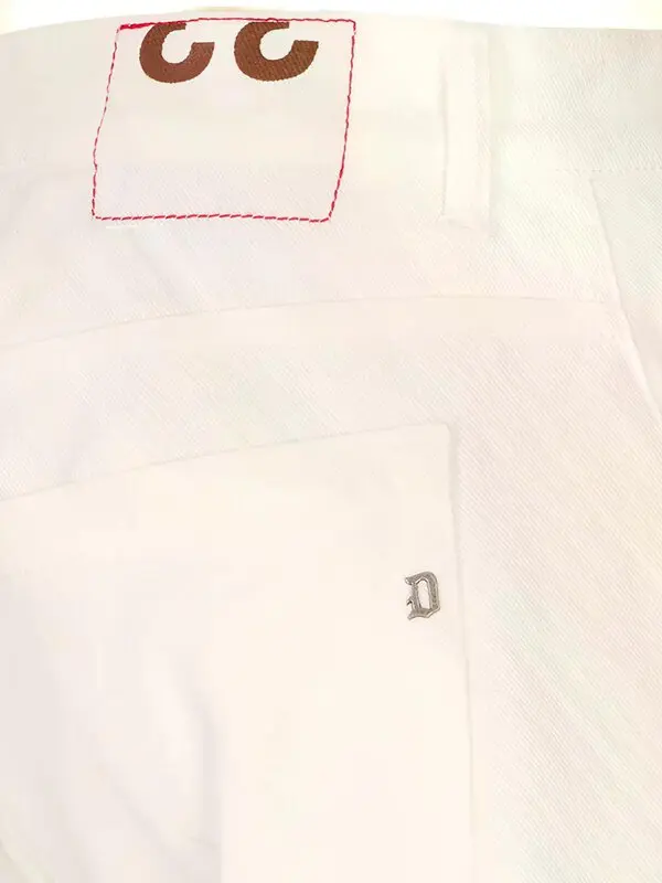 DONDUP Logo Plaque Turn-up Slim-fit Jeans