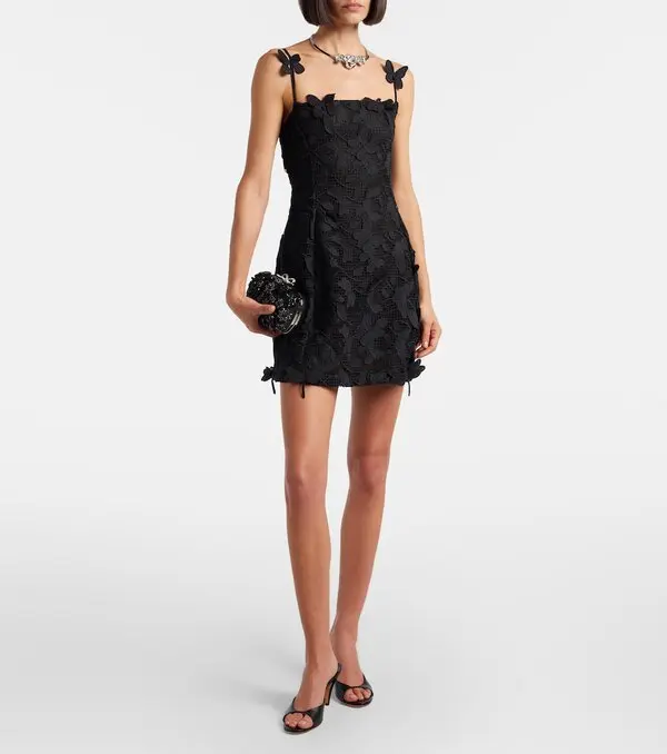 Blumarine Lace Mini Dress - Black