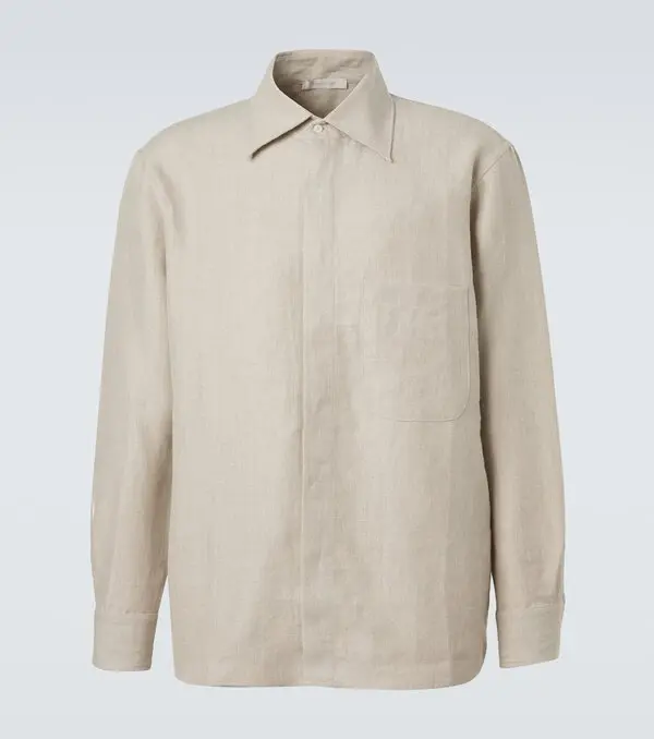 SAMAN AMEL Linen Overshirt