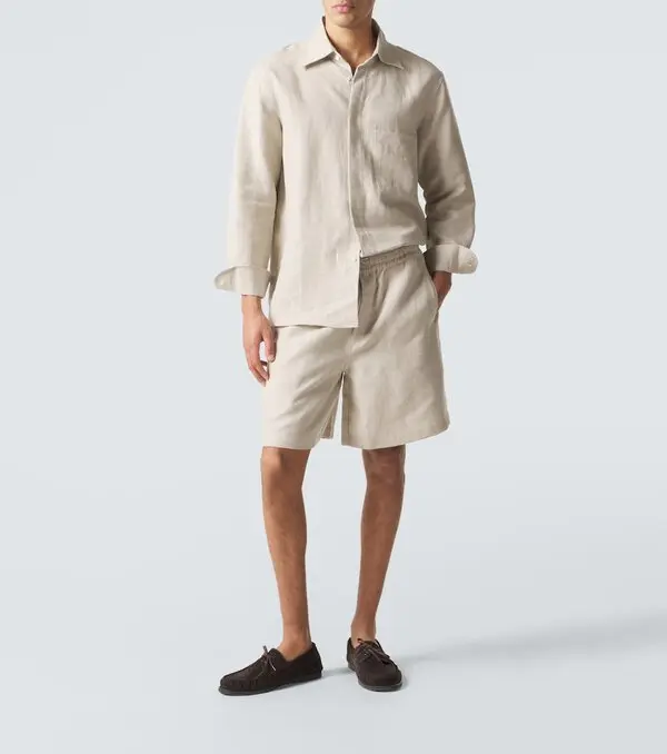 SAMAN AMEL Linen Overshirt