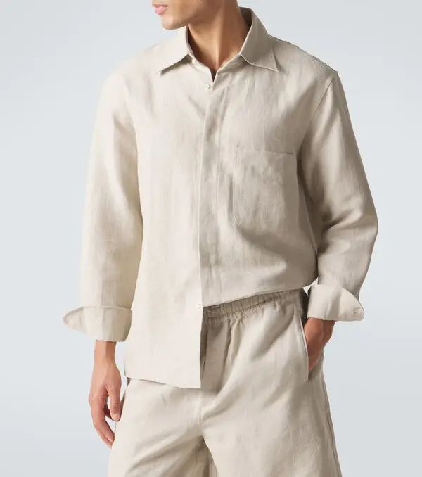 SAMAN AMEL Linen Overshirt