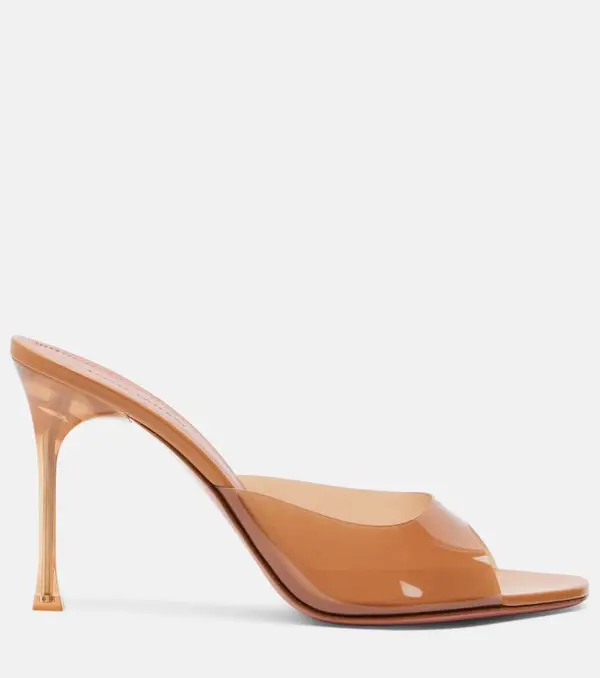 Amina Muaddi Alexa Pvc Mules