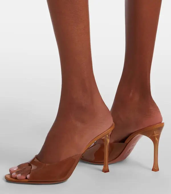 Amina Muaddi Alexa Pvc Mules