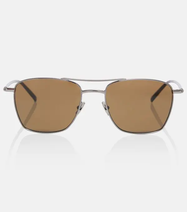 Saint Laurent Aviator Sunglasses - Silver