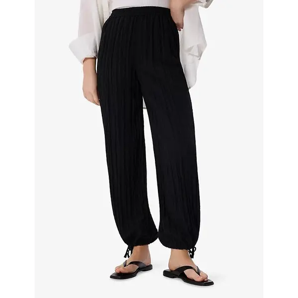 Whistles Woven Balloon-leg Trousers