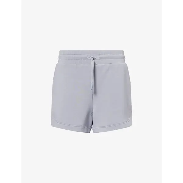 Varley Coulter High-rise Stretch-jersey Shorts - Wind Blue