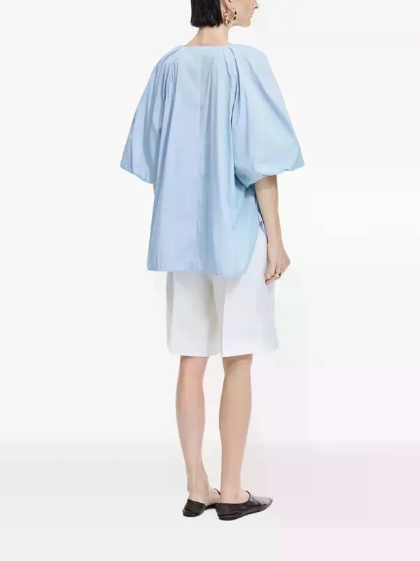 JNBY Metallic Hardware V-neck Blouse