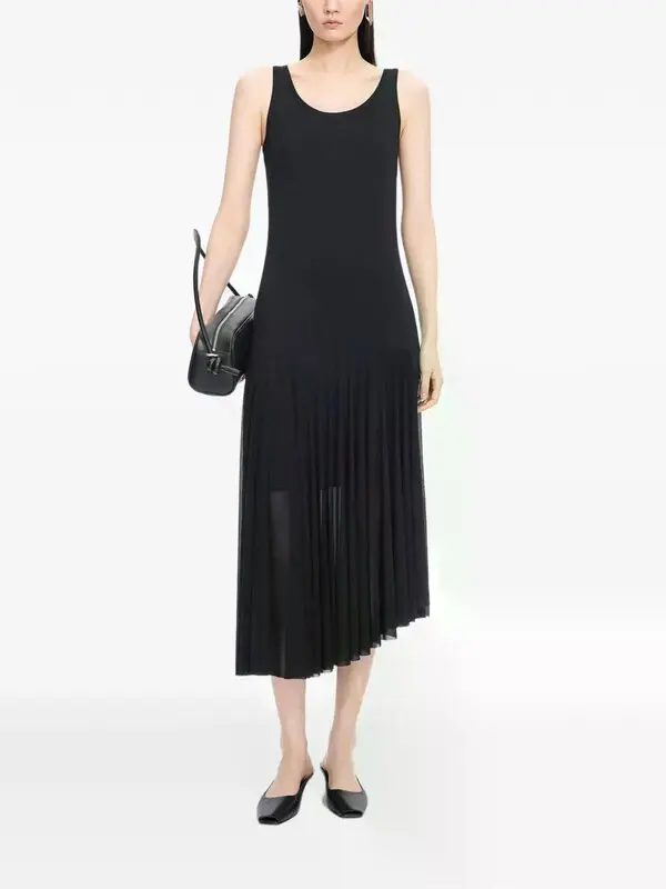 JNBY Sleeveless Asymmetrical Hem Dress - Black