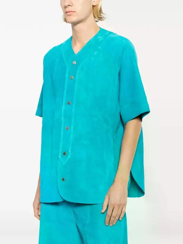 A LEATHER Baseball Shirt