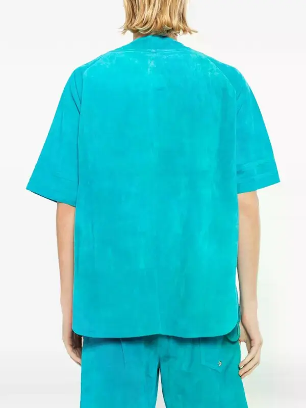 A LEATHER Baseball Shirt