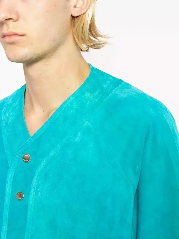 A LEATHER Baseball Shirt