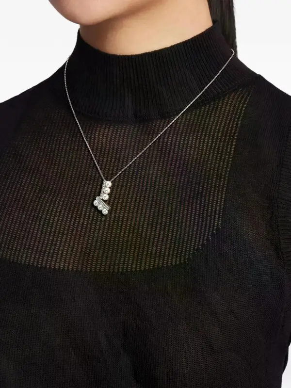 TASAKI Balance Arm Neo Pearl And Diamond Necklace
