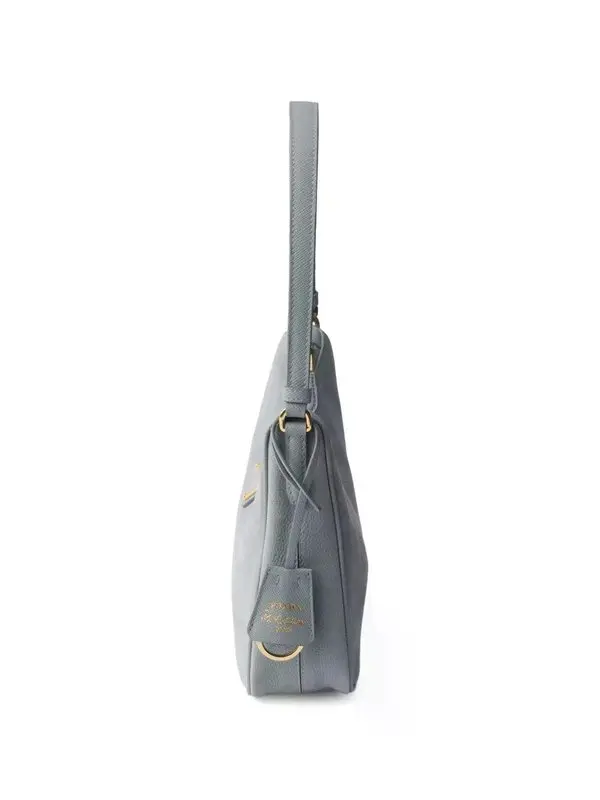 Prada Re-edition 2005 Nubuck And Saffiano Leather Mini-bag - Blue
