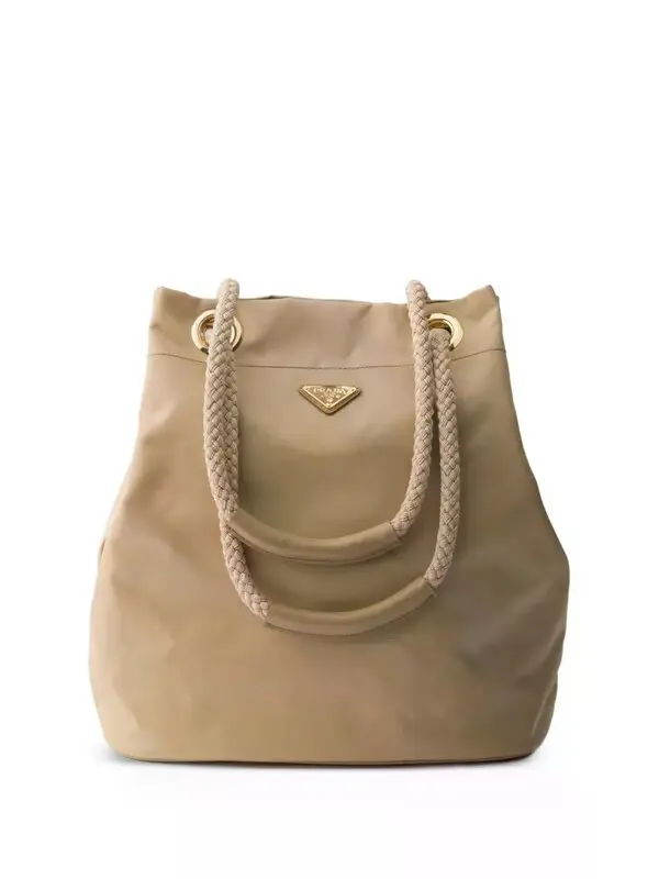 Prada Mariner Large Re-nylon Bucket Bag - Neutrals